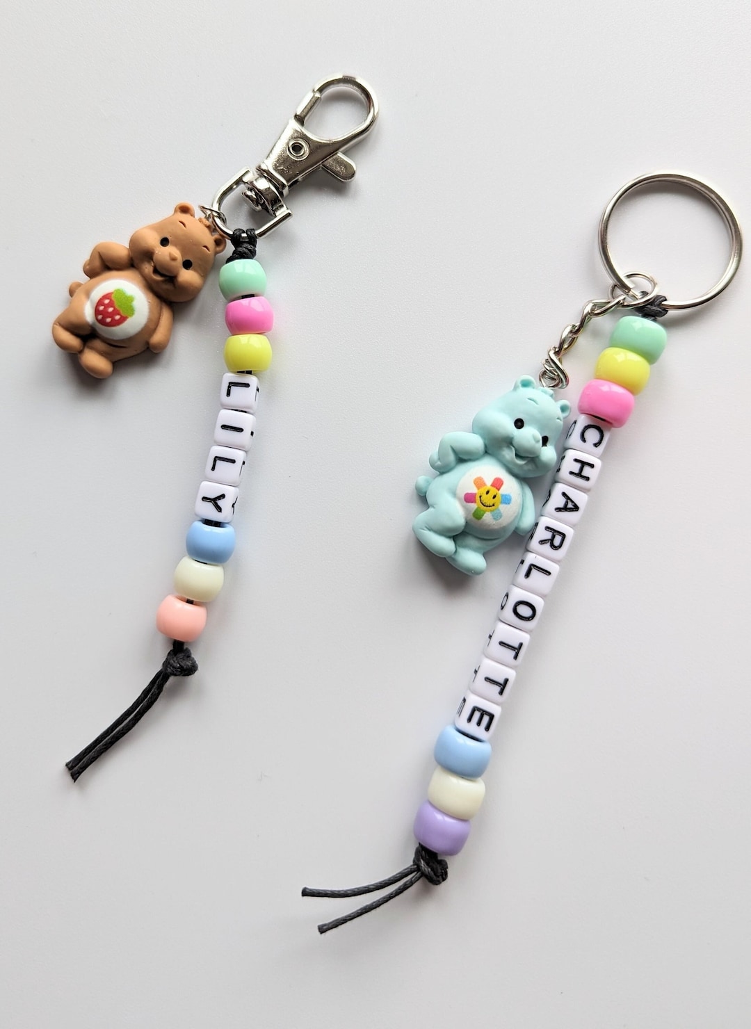 Teddy Bear Keyring, Care Bear Custom Keyrings, Novelty Keyring ...