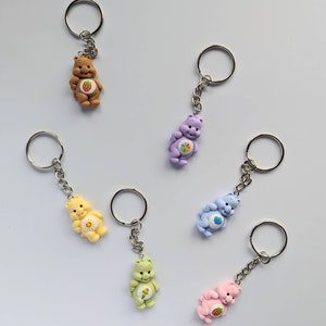 Teddy Bear Keyring, Care Bear Custom Keyrings, Novelty Keyring ...