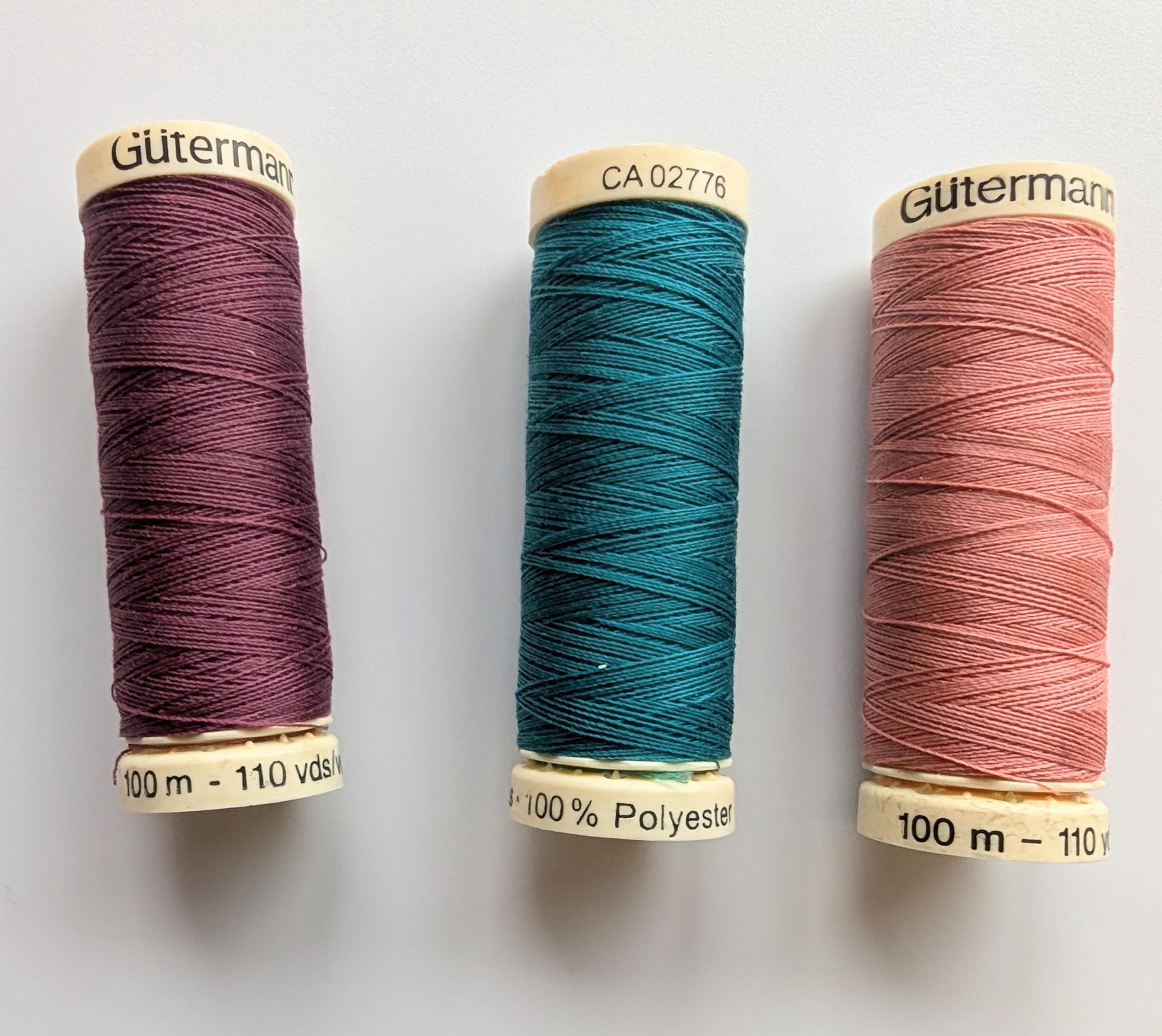Gutermann Sew All Thread: 10 Assorted Polyester Colors, 100m Reels - Etsy