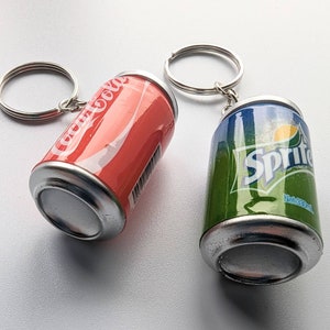 Fizzy Drink Can Keyring, Pop Keyring, Soda Drink, Novelty Keyring ...