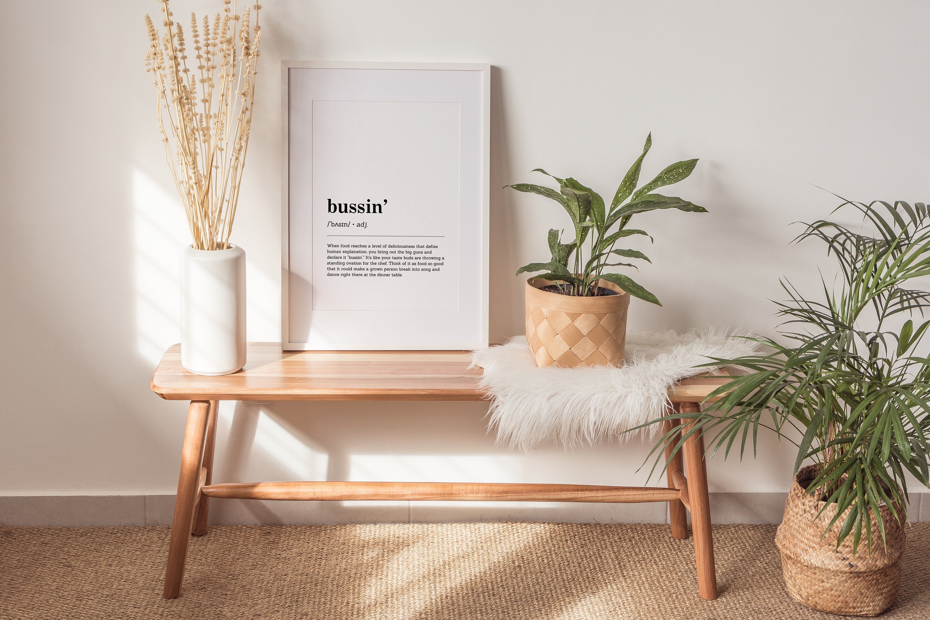 Bussin' Definition Print Poster, Dictionary Print, Minimalist Poster ...