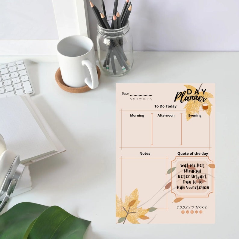 Updated Daily Planner Day Scheduler Plan Your Day To-do List Day ...