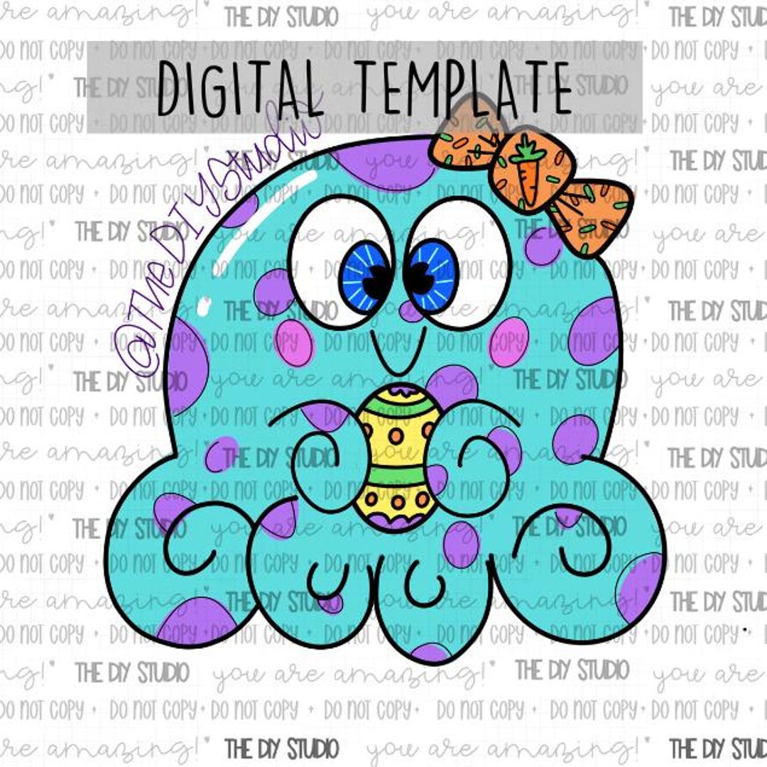 TEMPLATE| Easter Egg Octopus Door Hanger Template, Spring Easter Kids ...