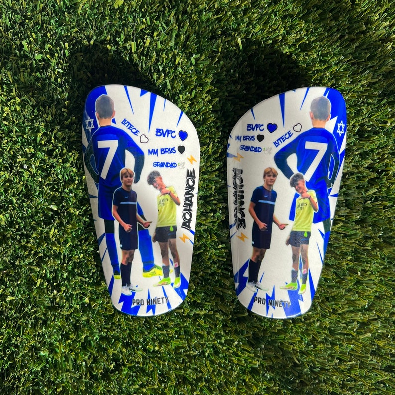 Personalised Shin Pad, Customised Shin Pads, Shin Guard, Football Shin ...