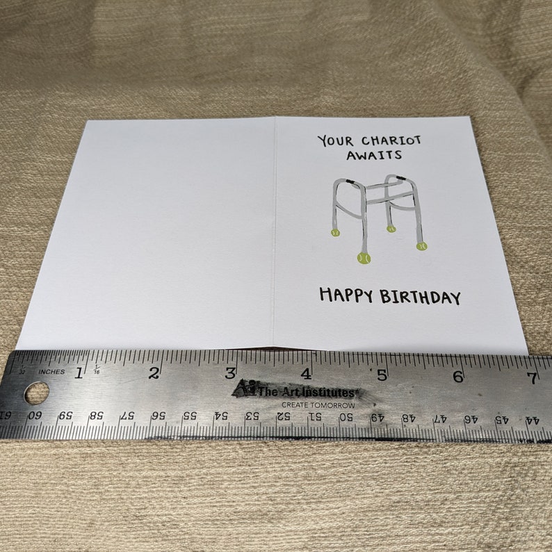 Your Chariot Awaits Birthday Card - Etsy