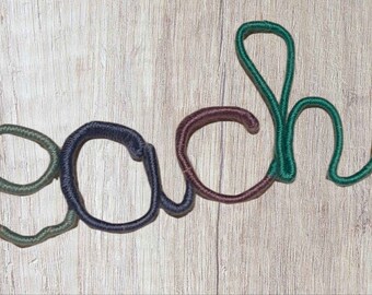 Knitted Wire Capital Letters Alphabet - Etsy