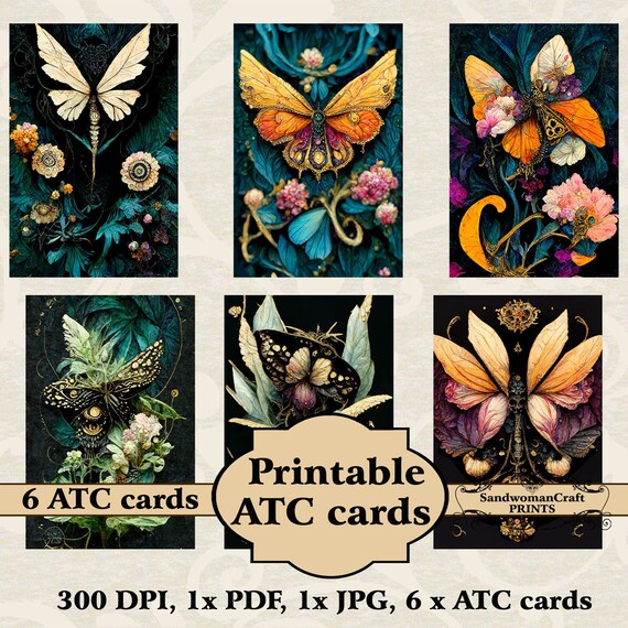 Printable ATC Cards 2.5'' X 3.5'' Each - Etsy