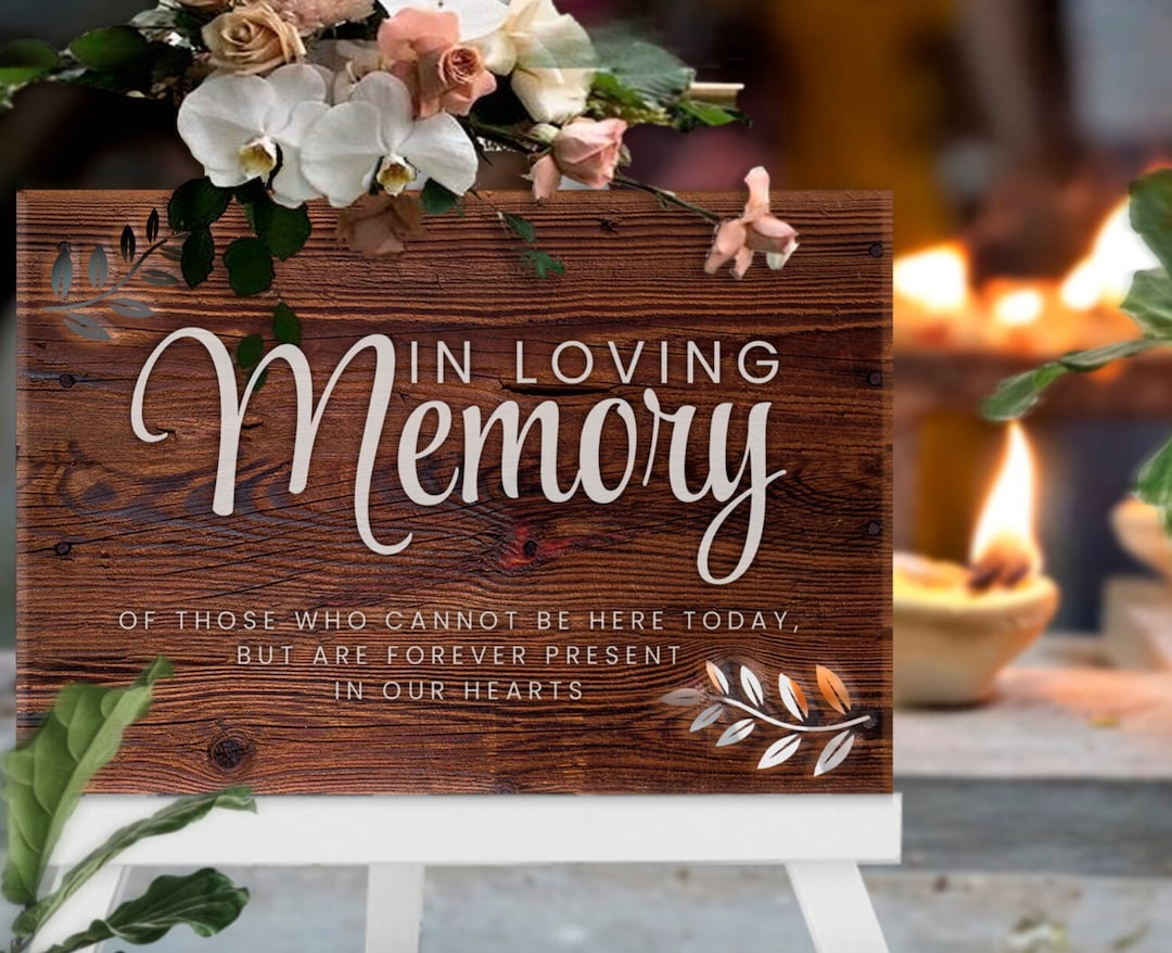 In Loving Memory of Sign | Premium Wedding Decor | Custom Wedding Signs ...