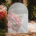 Arched Wedding Sign | Mirror Acrylic Sign | Personalized Wedding Sign ...