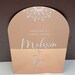Arched Wedding Sign | Mirror Acrylic Sign | Personalized Wedding Sign ...