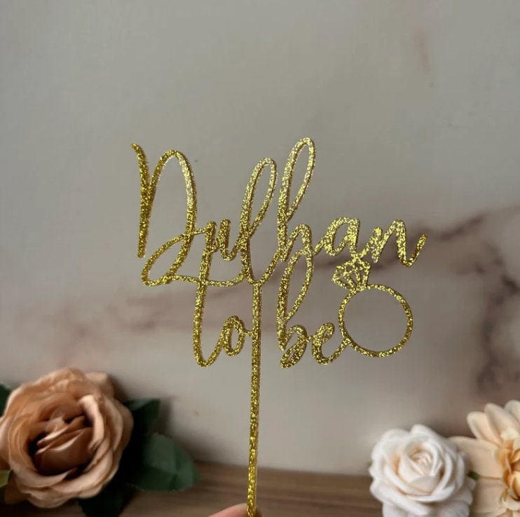 Dulhan to Be Cake Topper | Nikkah Cake Topper | Acrylic Cake Topper ...