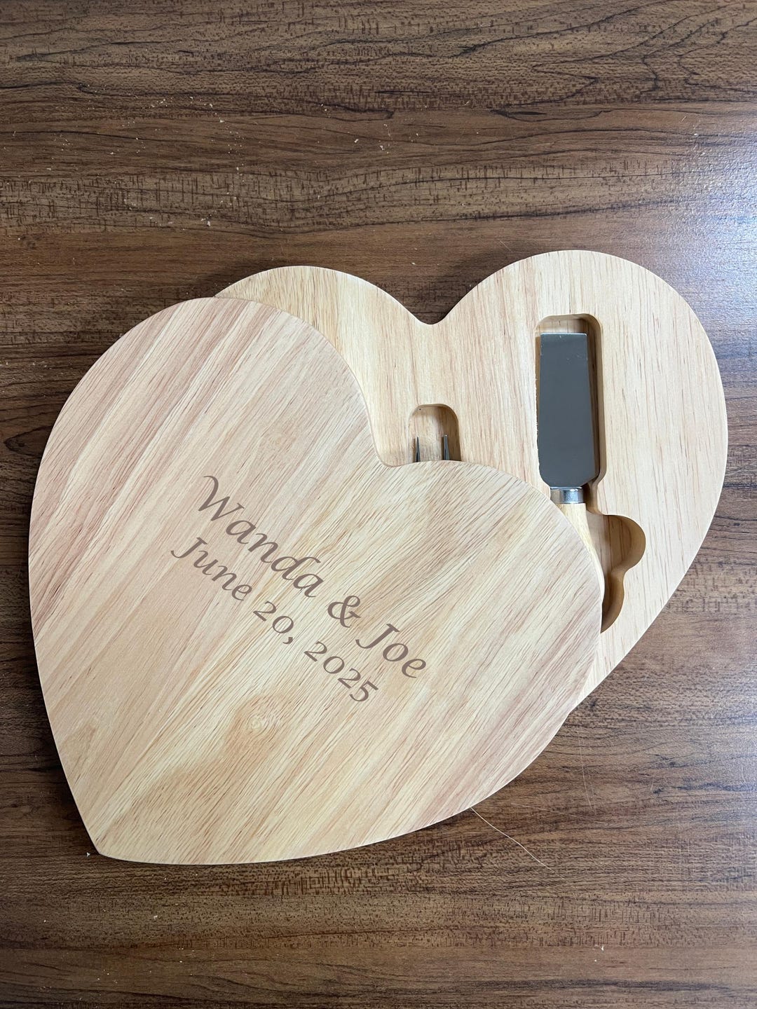 Heart-shaped Cheese Board Perfect Anniversary Gift for Couples ...