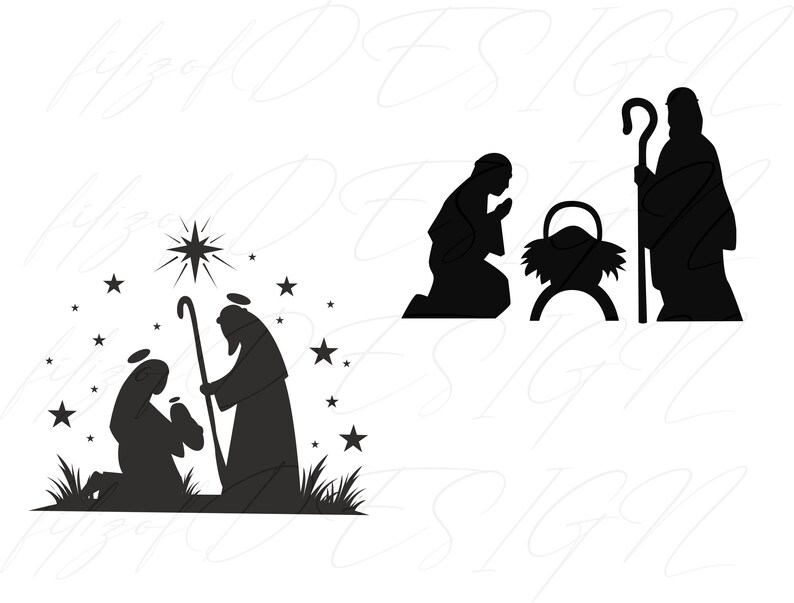 Krippe SVG Krippenpaket Krippe SVG PNG eps dxf jpg - Etsy.de