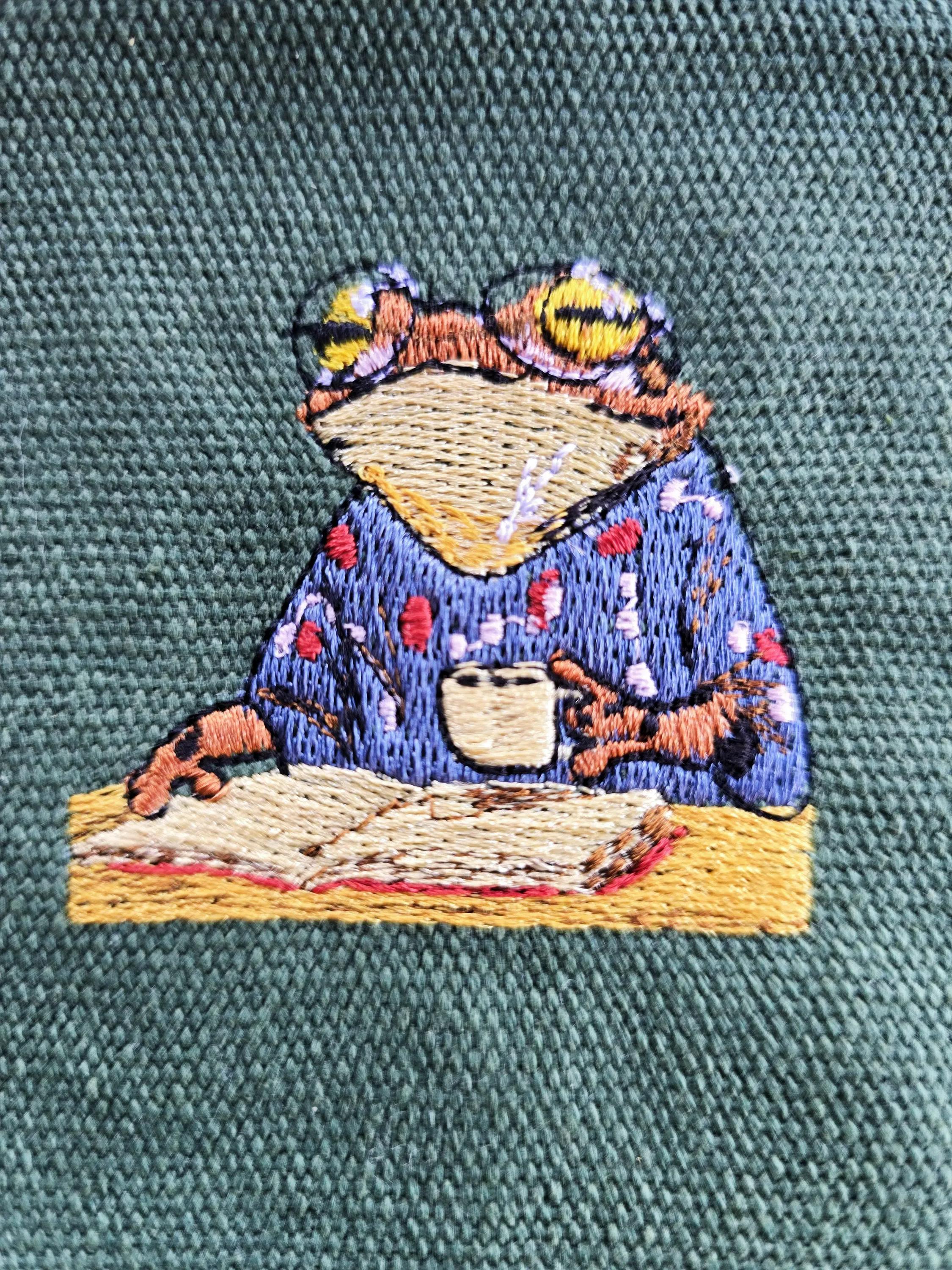 Embroidered Frog Coin Purse: Personalized Canvas Pouch - Etsy