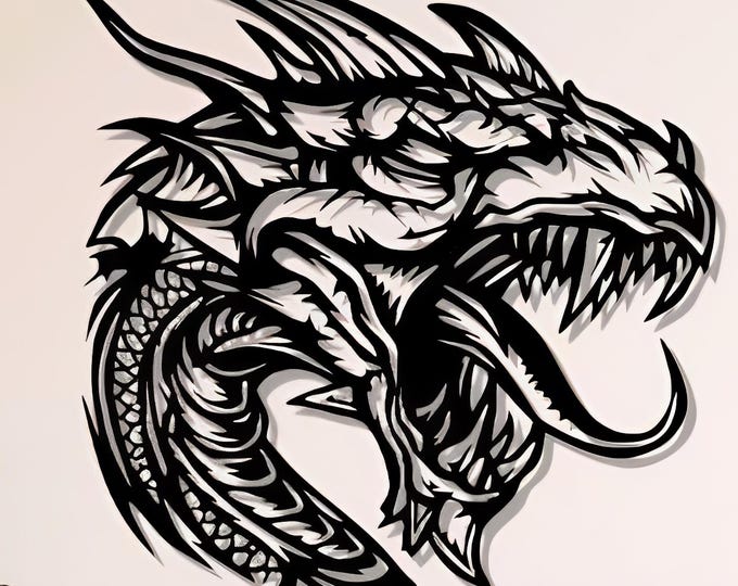 Dragon Dxf - Dragon Svg - Bad Dog Metalworks Digital Download - CNC ...