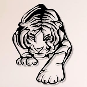 Tiger Dxf , Svg , Png , Files , Tiger Wall Sign , Laser Cut , for Cnc ...