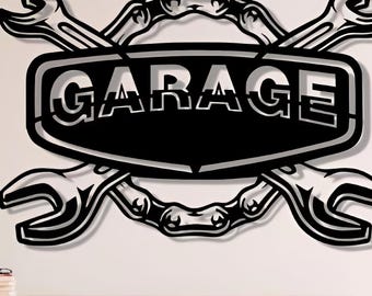 Dads Garage Metal Sign Dxf Laser File - Etsy