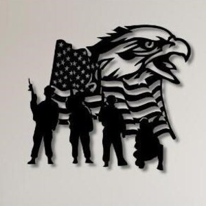 American Flag Dxf,svg,png,files, Soldier , Military, Eagle , Guns ...