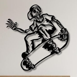 Skeleton Skate Dxf , Svg , Png , Files , Skeleton , Skate , Crazy ...