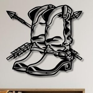 Cowboy Boot Dxf , Svg , Png , Files , Cowboy , Boot , Boots , Arrrow ...