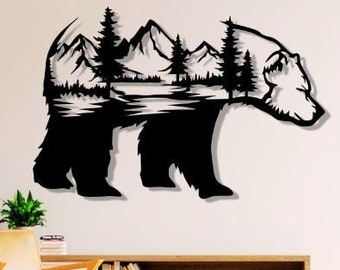 Bear Scene - Etsy
