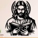 Jesus Dxf Svg Png Files , Jesus Svg , Bible , Wall Art , Jesus Christ ...