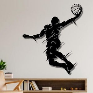 Basketball Player Dxf Svg Png Files Basketball Basket Ball Hoop , Dunk ...