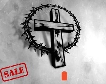 Jesus Dxf Svg Png Files Jesus Cross Religion Religious Wall Art , Cut ...