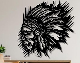 Americn Native Svg Dxf Png Files , Laser Cut File , Native , Indian ...