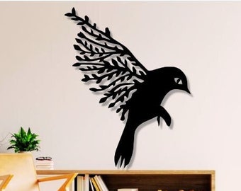 Bird Wing Dxf File. Wall Decoration Svg File. Laser Cut Files.. - Etsy