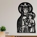 Mary and Jesus Dxf , Svg , Png , Files , Baby , Jesus , Mary , Wall ...