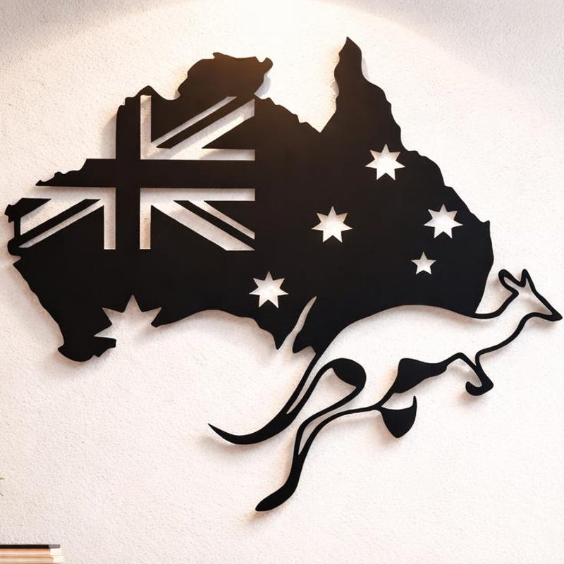 Metal Australian Flag - Etsy