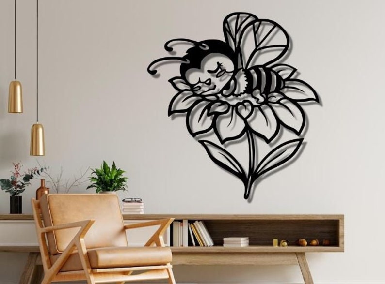 Bee Dxf Svg png Files Bee Sleepy Sleeping on - Etsy