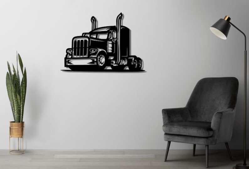 Semi Truck Dxf Svg Png Files Truck Lorry Trucking - Etsy Australia