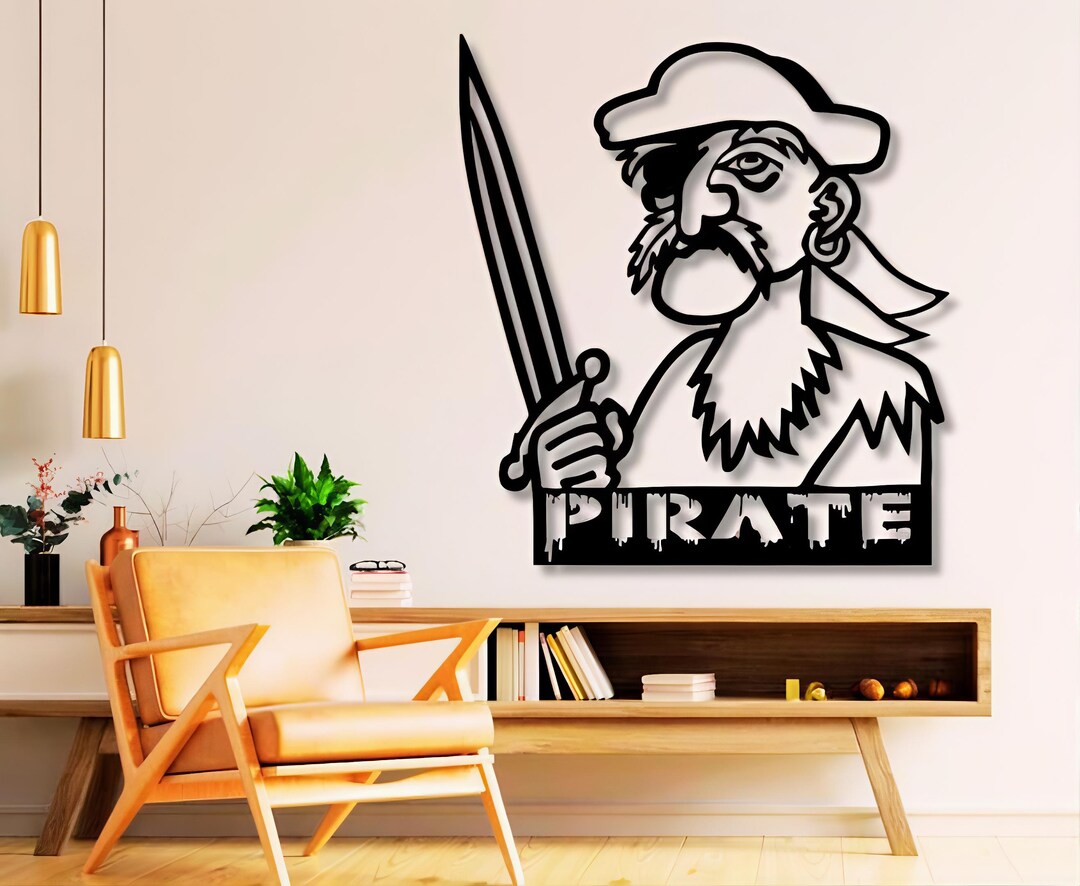 Pirate Metal Wall Art Files, CNC Plasma Laser Cut (dxf, Svg, Png) - Etsy