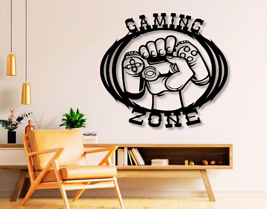Gaming Zone Dxf , Svg , Png , Files , Gamer , Laser Cut , Wall Art ...