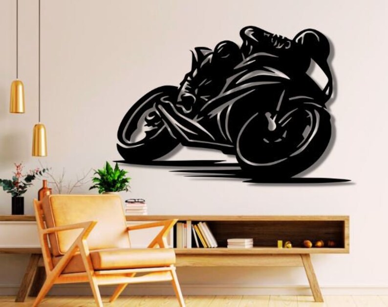 Racer Dxf Svg Png Files Motorcycle Racing Motobike - Etsy