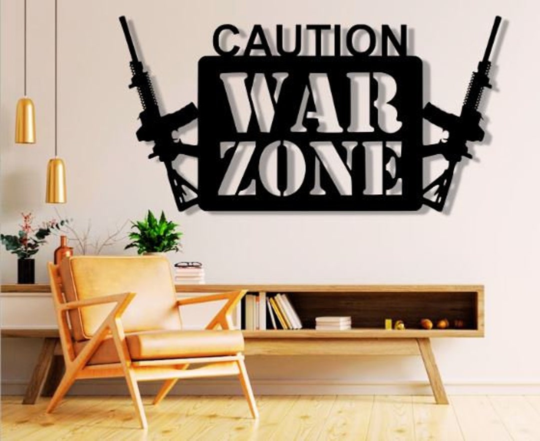 War Zone Dxf , Svg , Png , Files , War Zone , Metal Wall Art , Laser ...