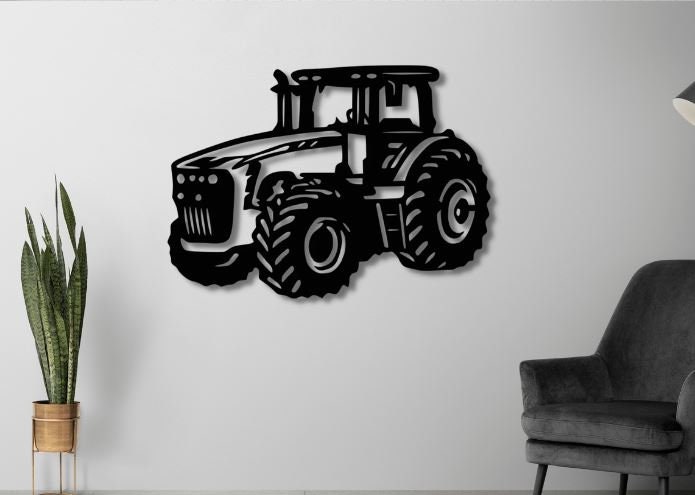 Tractor Dxf Svg Png Files Wall Art Laser Cut - Etsy
