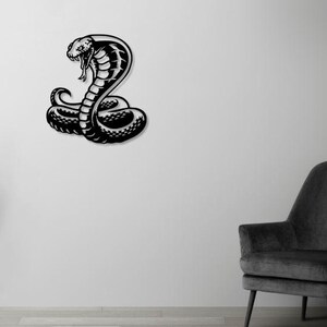 Cobra Dxf Svg Png Files Snake Wall Art Cut File for Cnc Plasma Laser ...