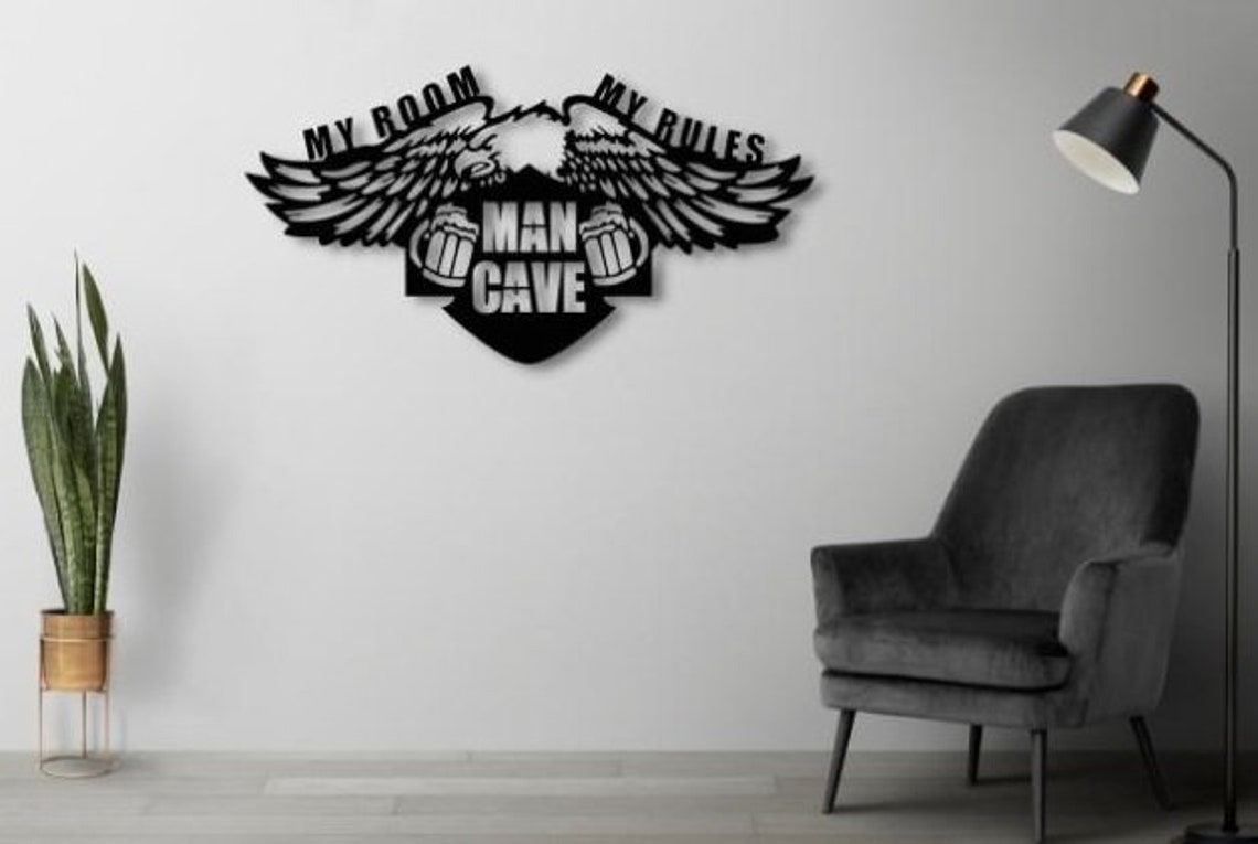 Man Cave Dxf Svg Png Files Man Cave Svg Workshop - Etsy Canada