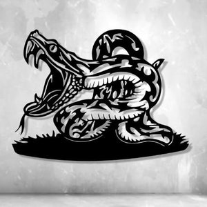 Copperhead Dxf Svg Png Files , Snake , Copperhead , Toxic , Wall Art ...