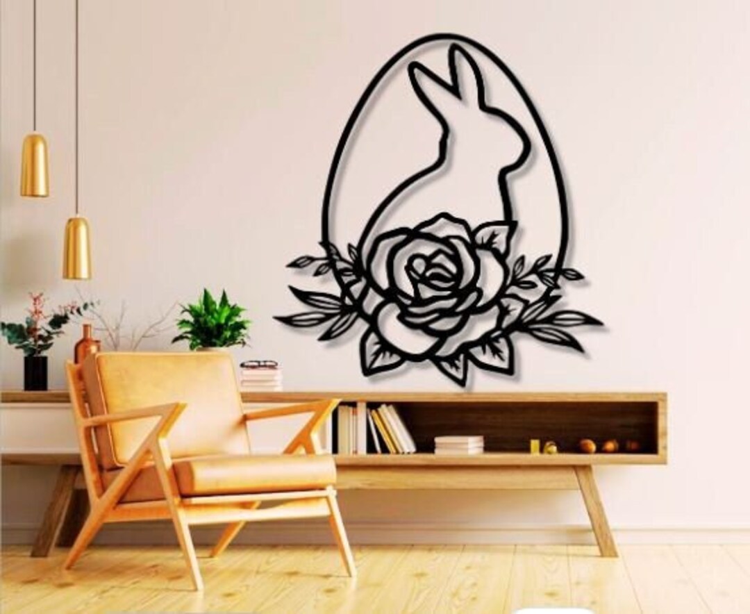 Easter Rabbit Dxf Svg Png Files , Happy Easter , Bunny , Rose , Egg ...