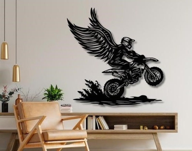 Motorcycle Wings Dxf Svg Files Motorcross Wing - Etsy