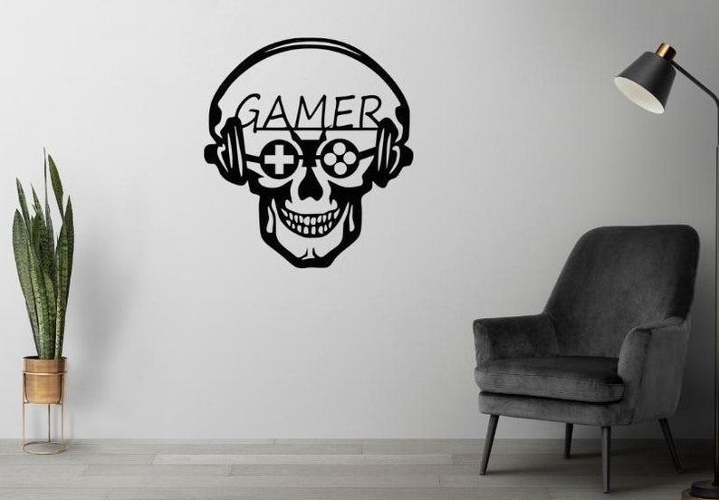 Gamer Dxf Svg Png Files Laser Cut Game Room Game - Etsy