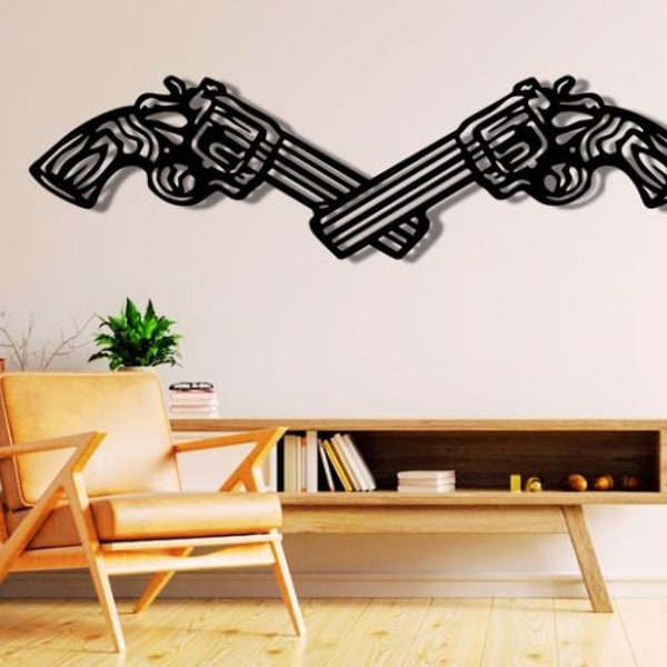 Crossed Revolver Svg - Etsy