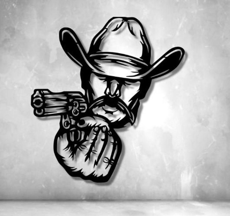Cowboy Revolver Dxf Svg Png Files Cowboy Revolver - Etsy