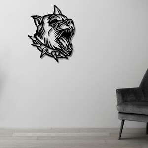 Bulldog Dxf Svg Png Files Dog Angry Wild Beware Caution Cut File for ...