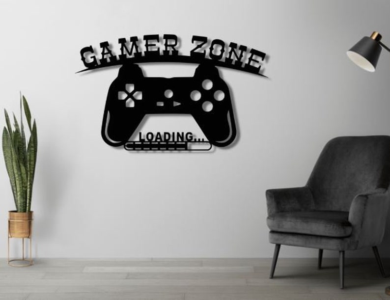 Gamer Zone Dxf Svg Png Files Wall Art Laser Cut - Etsy