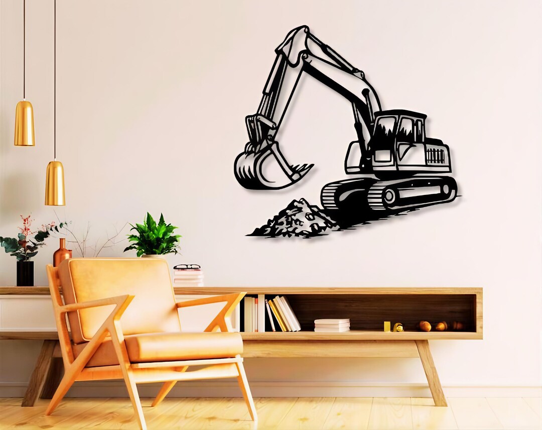 Excavator Dxf , Excavator Svg , Excavator Cnc , Excavator Laser ...